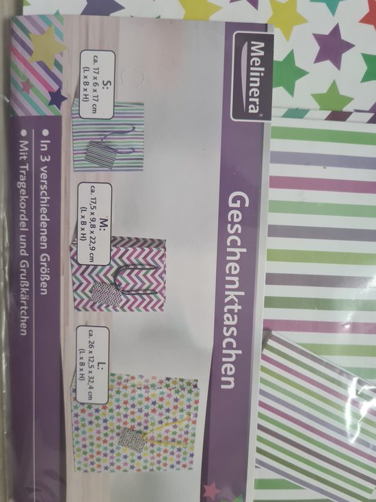 Melinera 3 Geschenktassen verschillende maten | bol