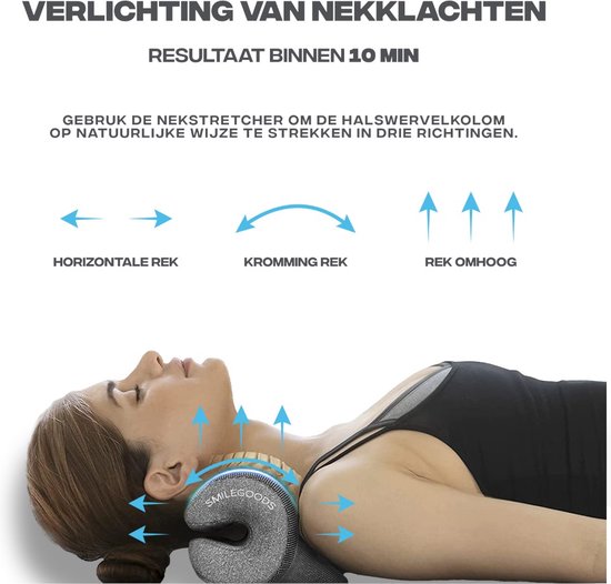 Nekstretcher - Massagekussen Nek - Nekmassage Apparaat - Shiatsu ...