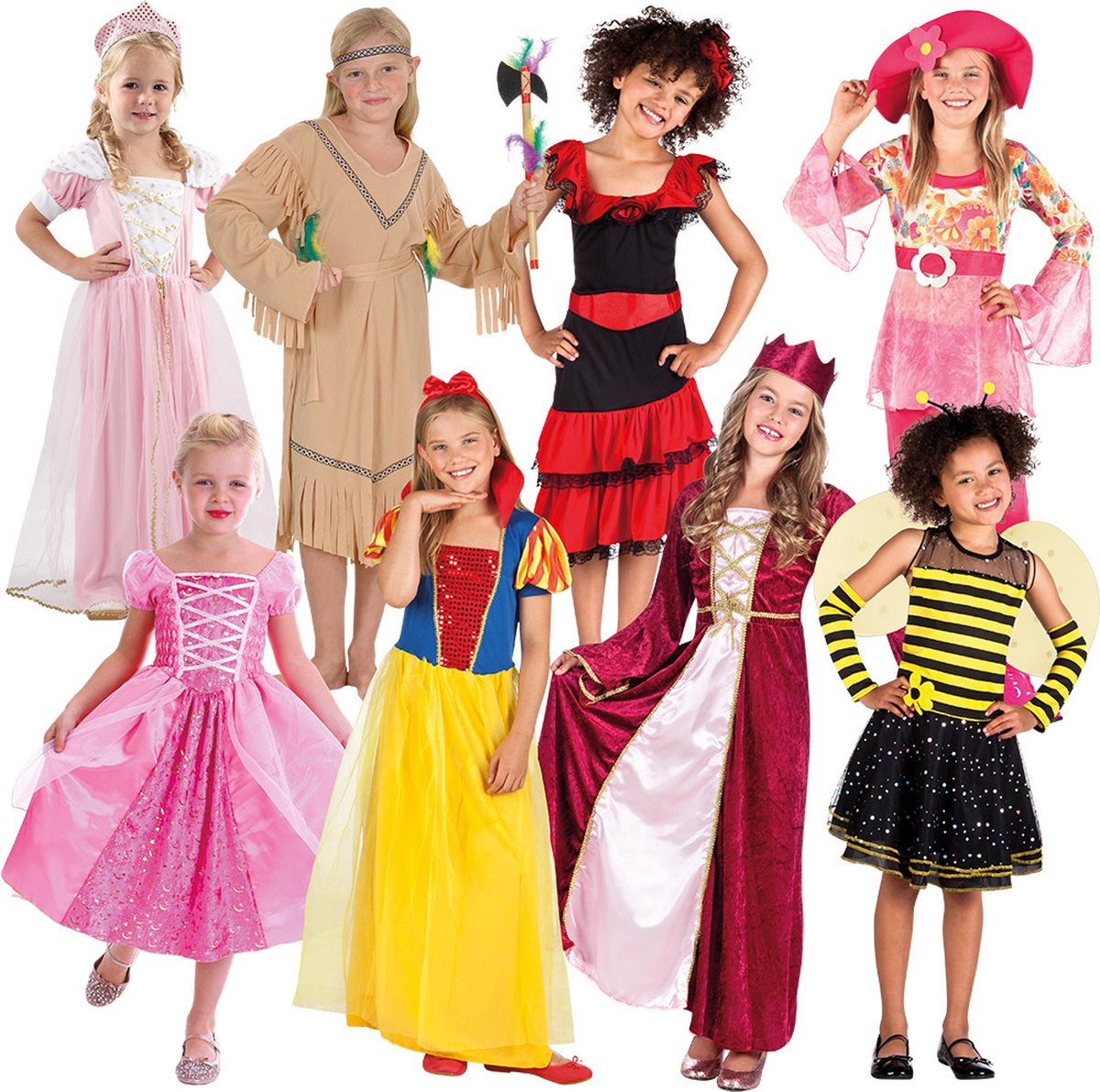 Boland - Kinderkostuum Assortiment meisje - Multi - 5-10 jaar ...