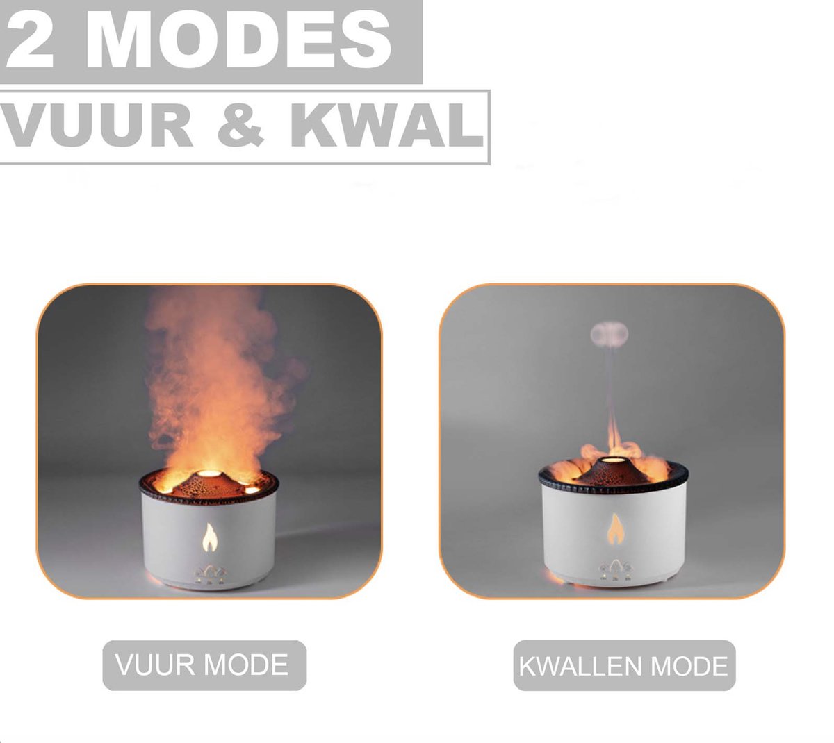 Vulcano Diffuser - Luchtbevochtiger - Aroma Diffuser - Vulkaan ...