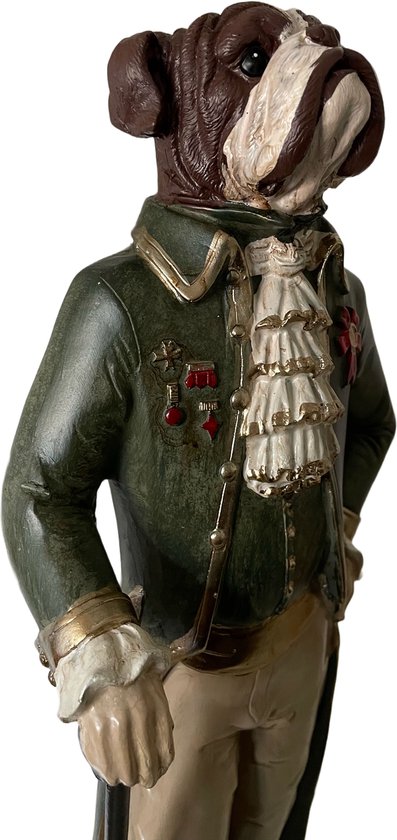 Hond in kostuum | Aangeklede Hond | Hondbeeld | Decoratief beeld ...