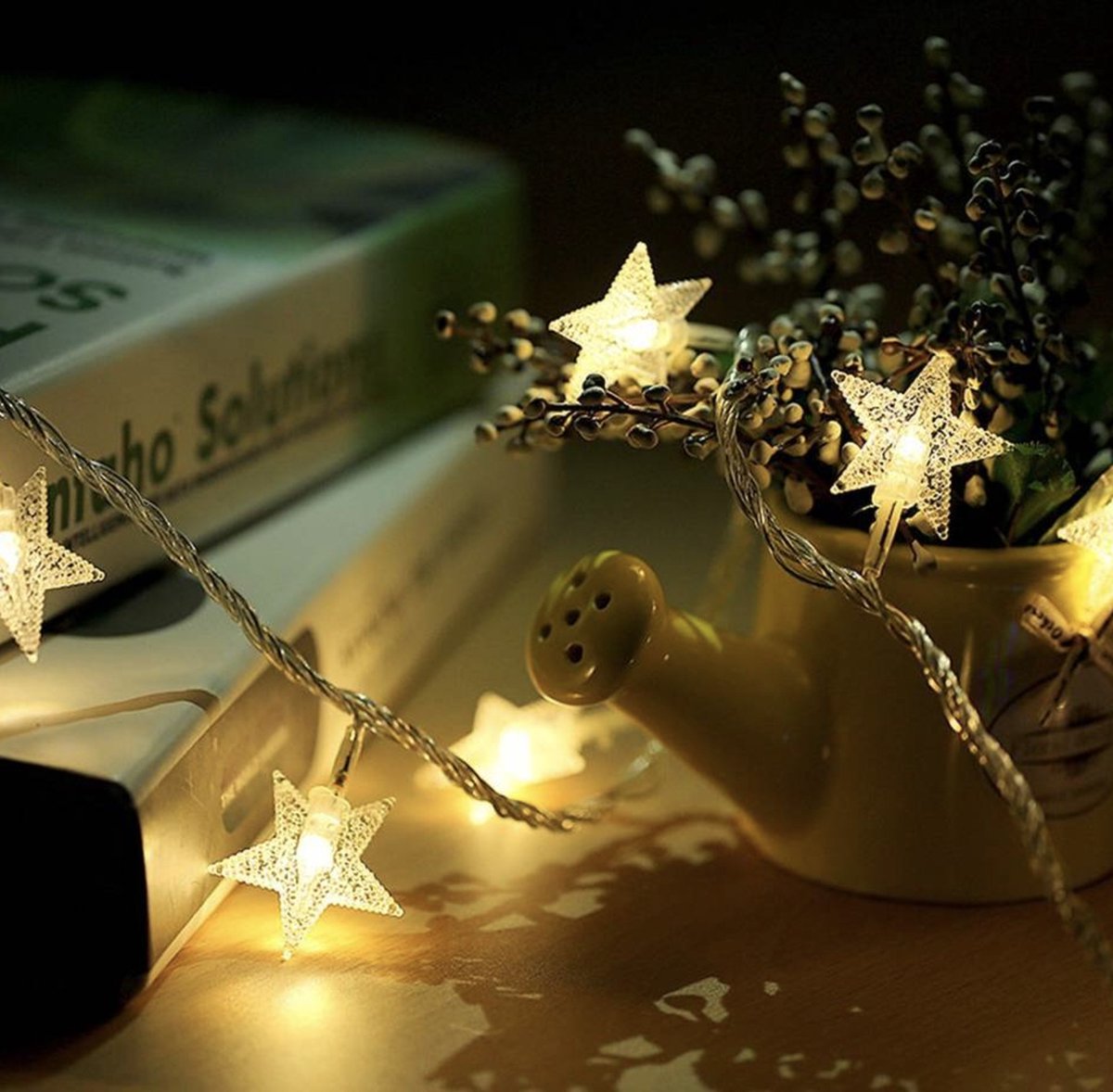 CB-Goods Sterren Led verlichting – Lichtslinger – LED Lampjes Slinger ...