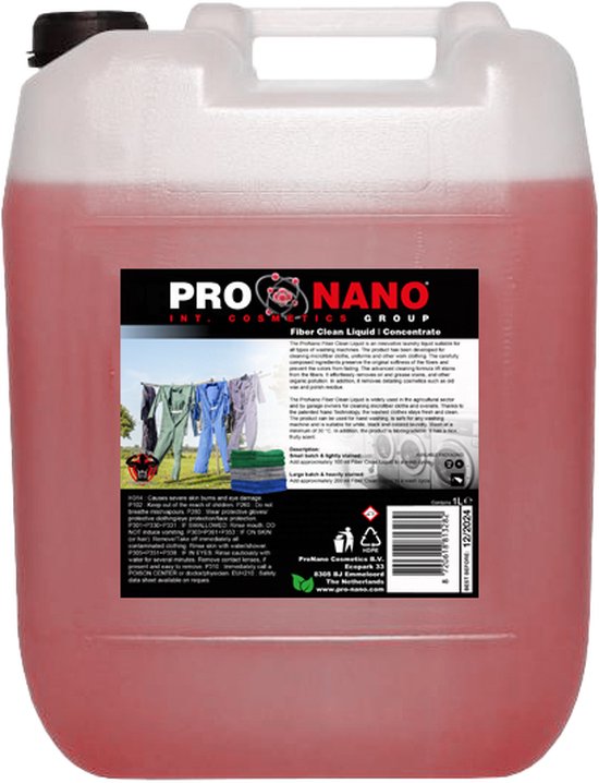 ProNano | Pro Nano Fiber Clean Liquid 20L | Een innovatief wasmiddel ...