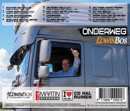 Edwin Bos - Onderweg - CD, Edwin Bos | Muziek | bol
