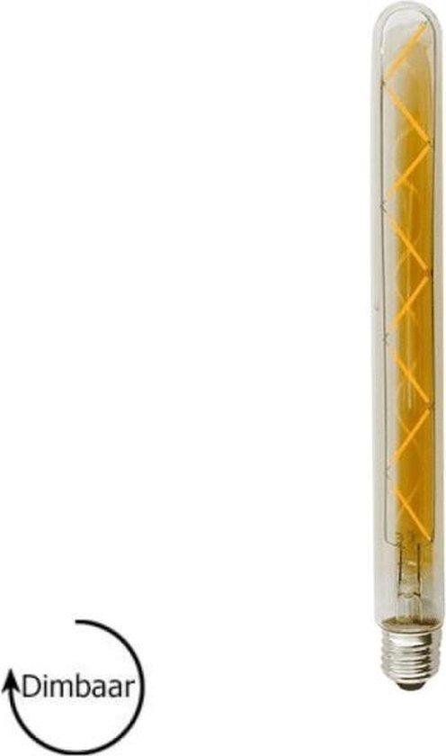 LED Lamp E27 | dimbaar | Buis-L | Amber | 4W | 2500K | Ø30mm | bol