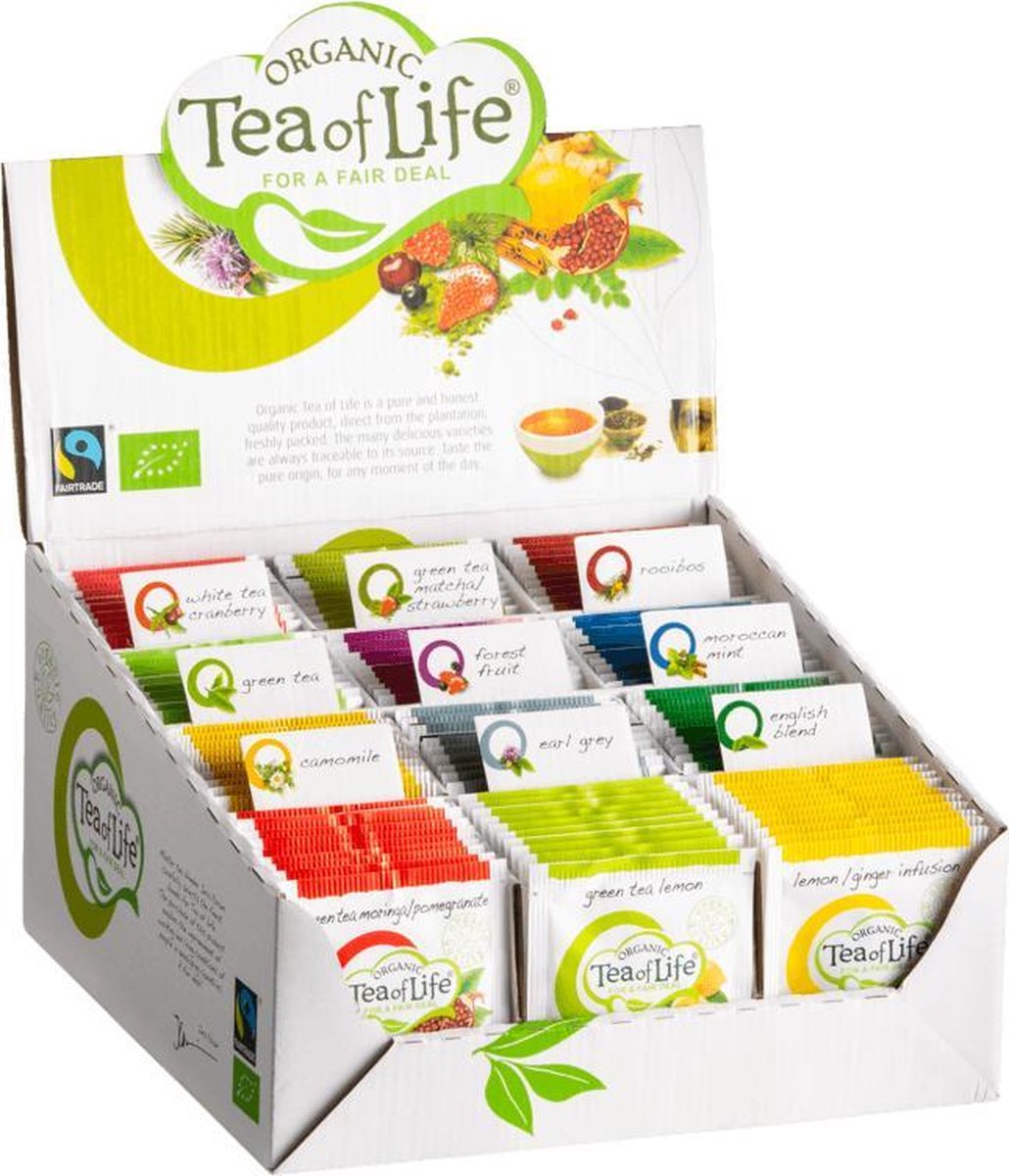 Tea of Life | Organic | Thee Assortibox | 12 x 10 zakjes | bol