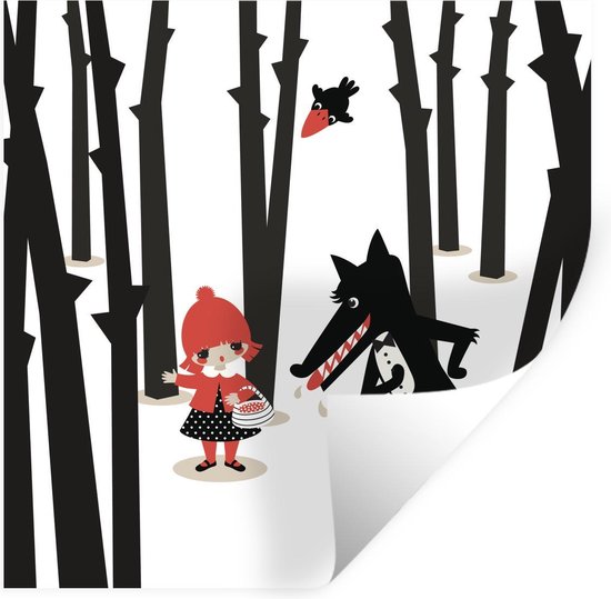 Muursticker Illustration des loups - illustration du petit chaperon ...