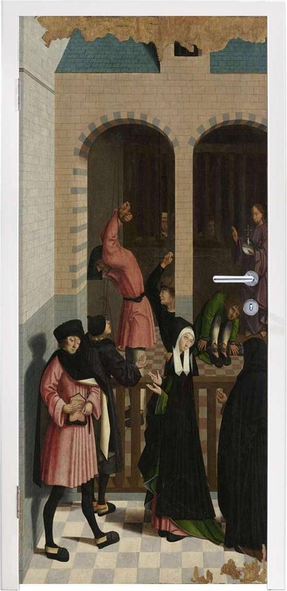 Deursticker Meester van Alkmaar - De zeven werken van barmhartigheid ...