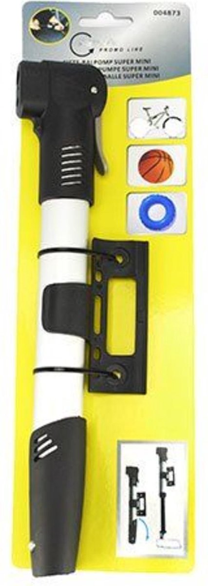 Benson Fietspomp - Bal Super Mini - Universele Steun - Grijs/Zwart | bol.com