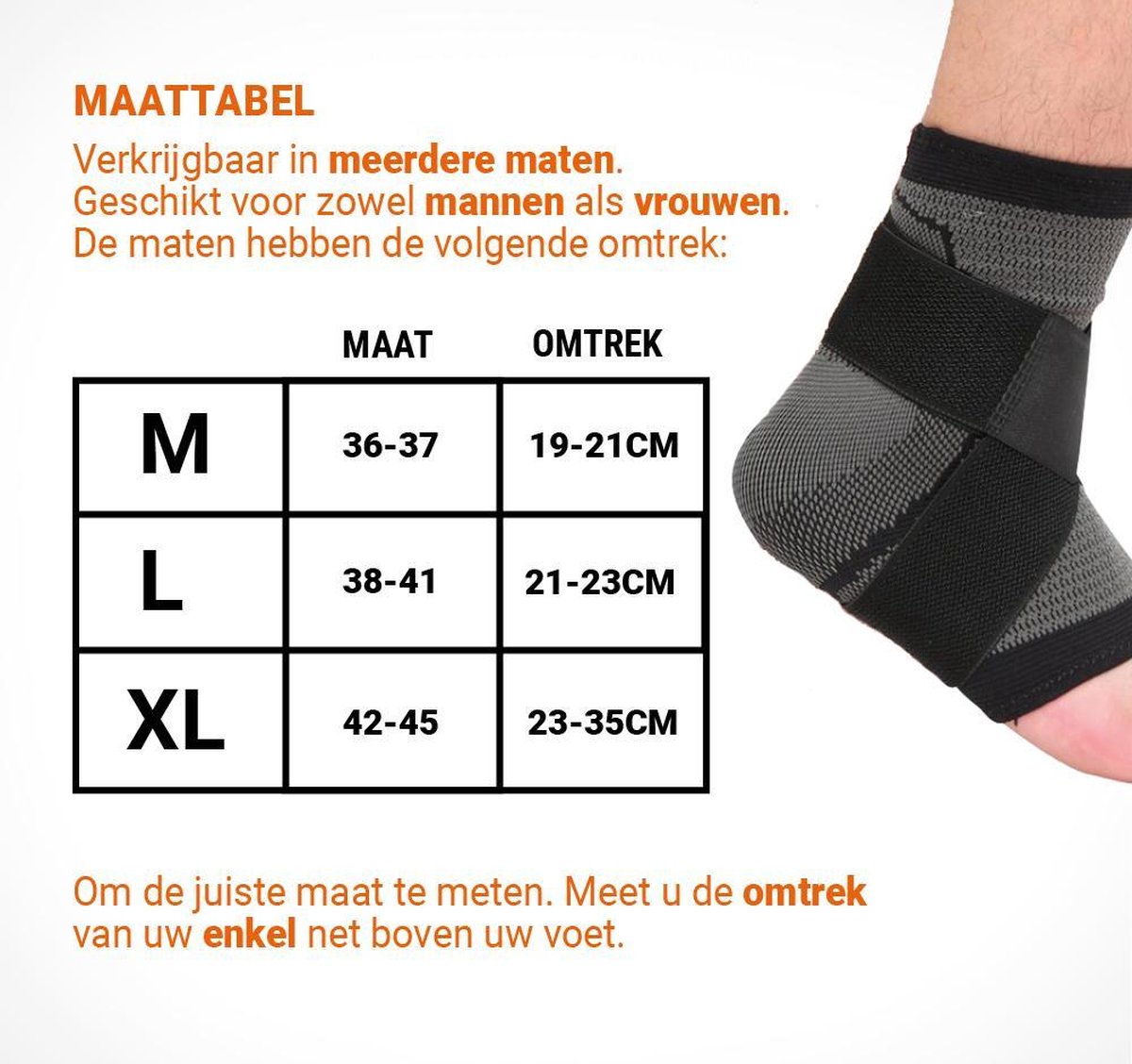 Boersport ® | Orthopedische enkelbrace tijdens sporten | Enkelbandage ...
