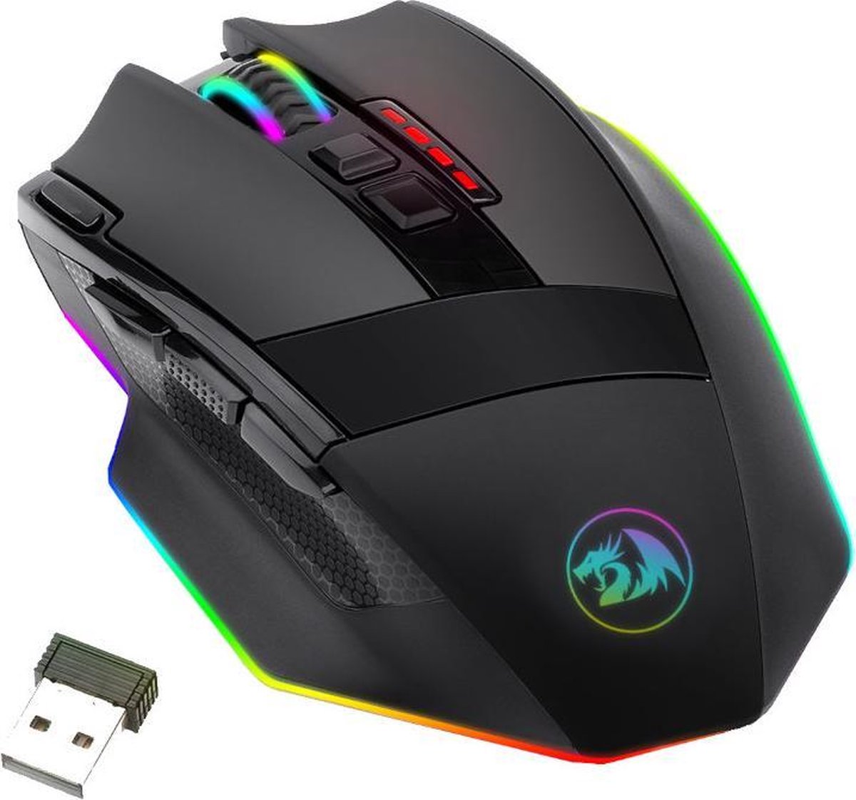 Redragon SNIPER PRO M801-P | Draadloze Gaming muis met 16000 DPI & Verlichting | bol
