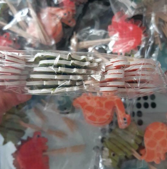 Cupcake toppers Dino - Dinosaurus cupcake topper - Cupcake versiering ...