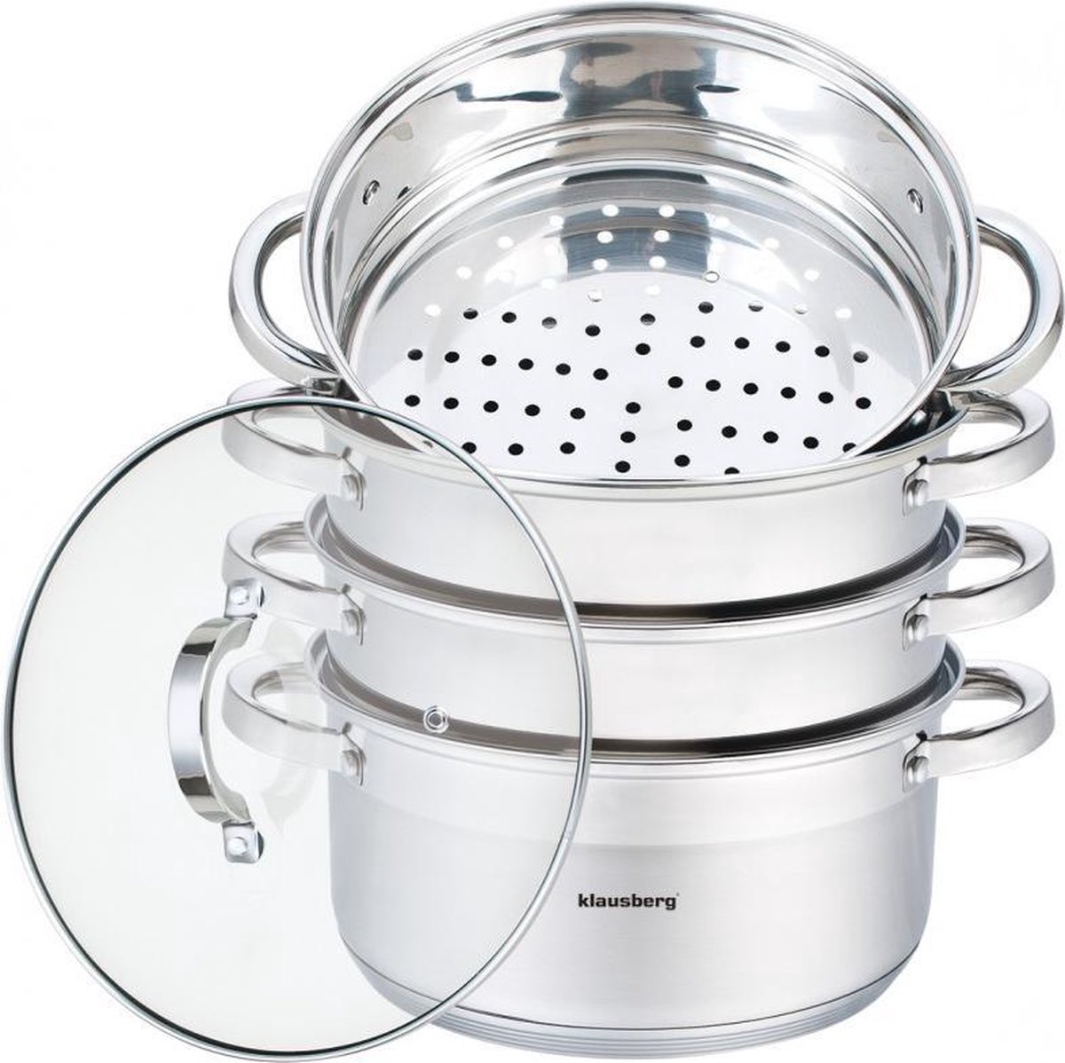 Stoompan - Rijst- en Groentestomer 5-Delig - Ø 24 cm - 5L ...