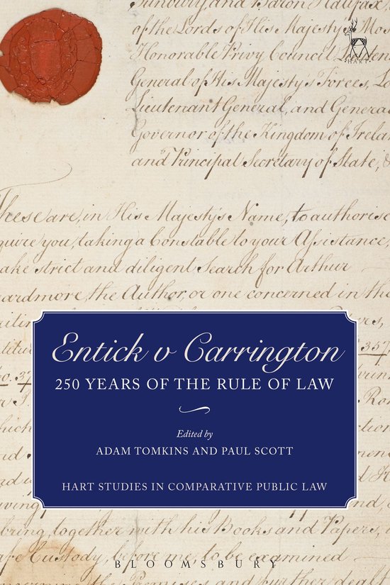 Hart Studies in Comparative Public Law - Entick v Carrington (ebook ...