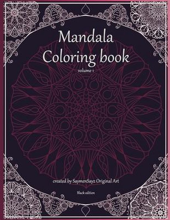 Mindful Coloring Books- Mandala coloring book volume 1 Black edition ...
