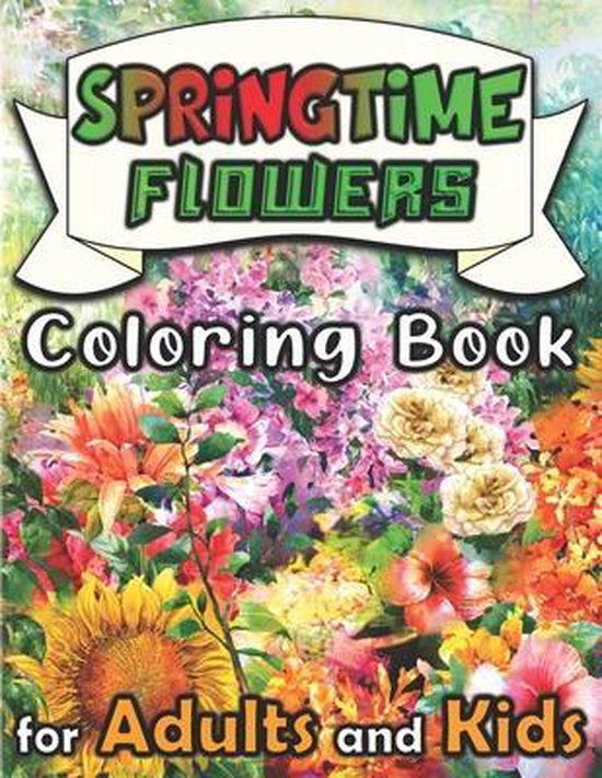 Premium Coloring Books- Springtime Flowers, Familake | 9798723802605 ...
