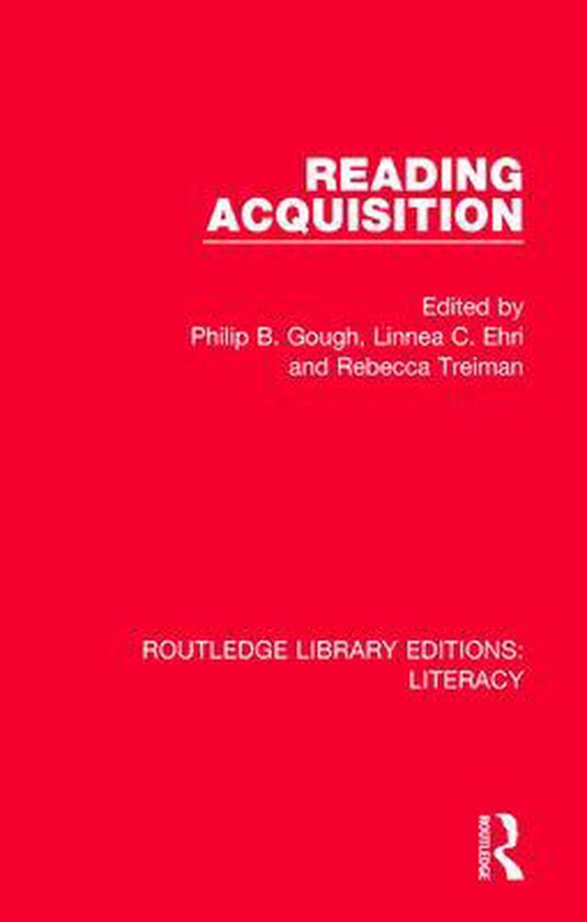 Routledge Library Editions: Literacy- Reading Acquisition | 9780815373612 | Boeken | bol.com