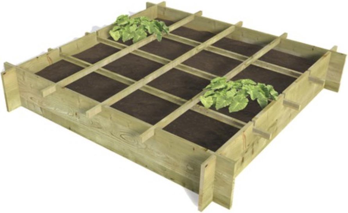 Moestuinbak Grenen - Vierkante meter | bol.com