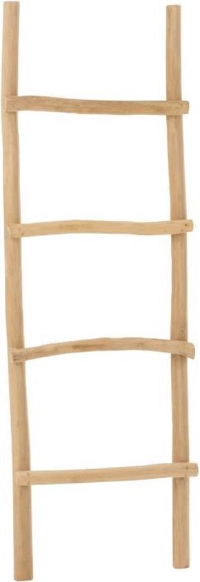 J-Line Ladder 4Tredes Teak Hout Naturel | bol.com
