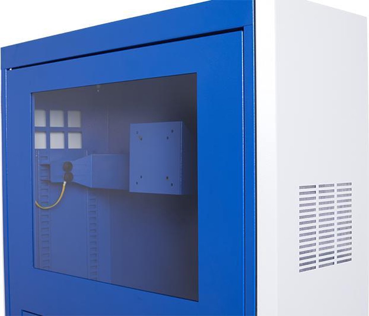 Metalen computerkast werkplaats | Blauw/grijs | 22 inch. | 177x75x33 cm ...