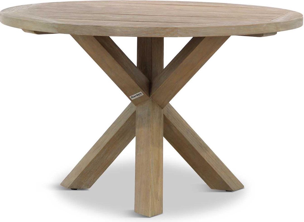 Garden Collections Madera/Sand City rond 120 cm dining tuinset 5-delig ...
