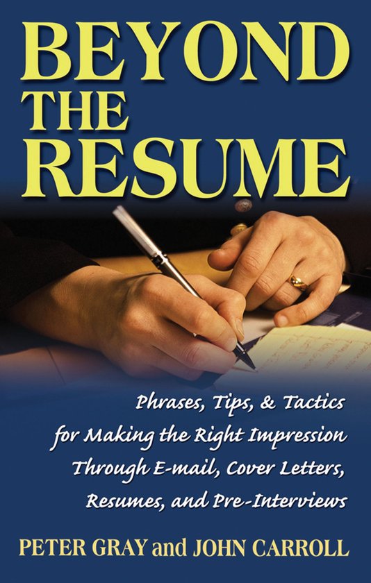 Beyond the Resume (ebook), Peter Gray | 9781601638960 | Boeken | bol