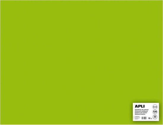 APLI Fluor Groen Karton 50 x 65 cm 170 g/m² - 25 vel | bol