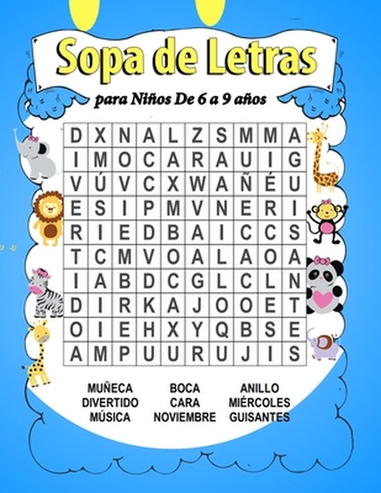 Sopa de Letras para Ni os De 6 a 9 a os, G F F | 9798728918141 | Boeken | bol
