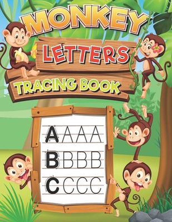 Monkey Letters Tracing Book, Aquista Art | 9798590162628 | Boeken | bol.com