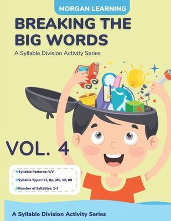Breaking the Big Words: A Syllable Division Activity- Breaking the Big ...