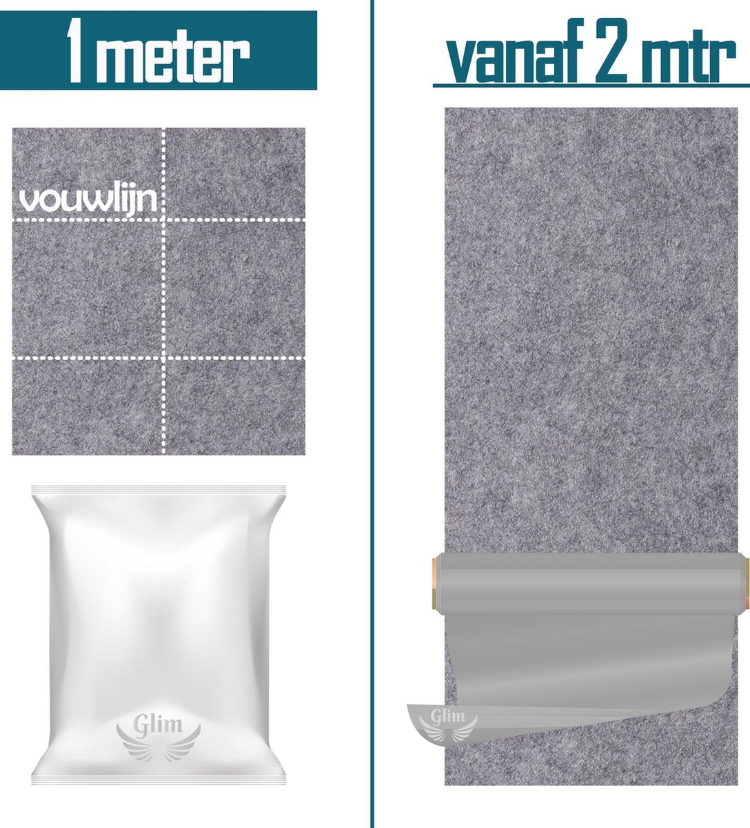 Glim®Vilt op rol 3mm - Vilt vellen - Hobbyvilt - Tassenvilt - per meter ...