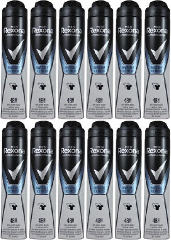 Rexona Invisible Ice Fresh 48H Anti-Transpirant Deo Spray - JUMBOPAK 12 ...