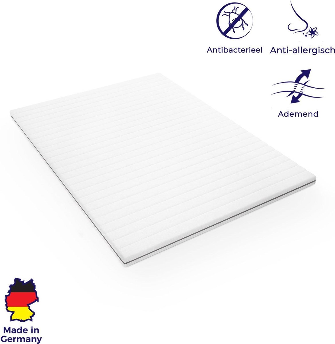Topper matras 90x200 cm - koudschuim - comfort plus tijk - topdekmatras ...