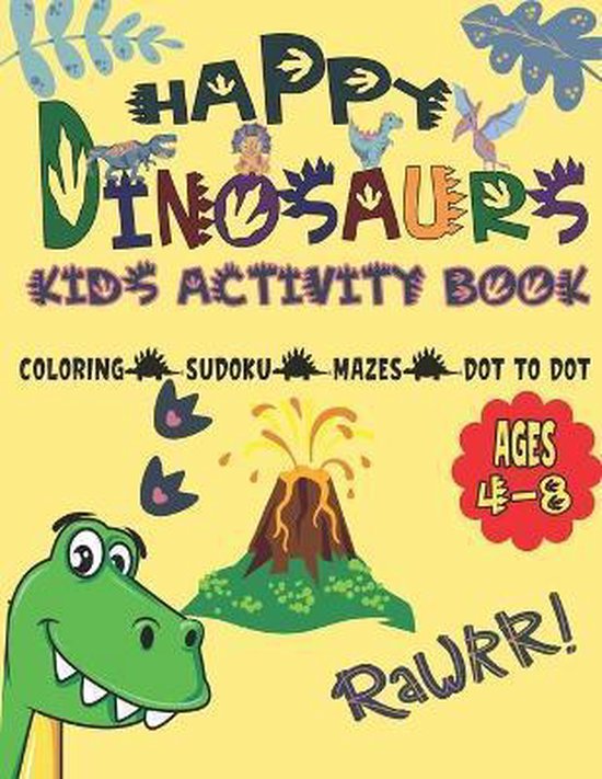Happy Dinosaurs Kids Activity Books, Activity Jungle Publishing ...
