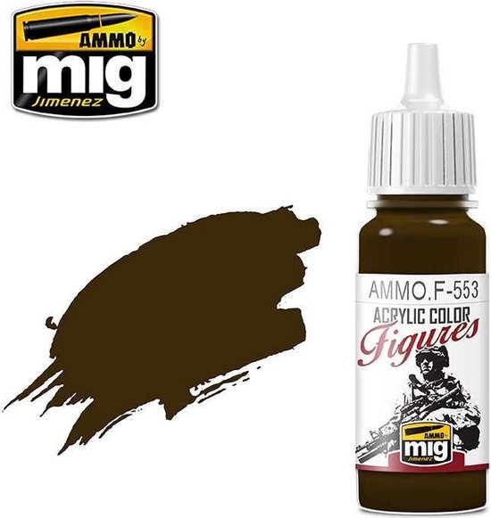 Mig - Figures Paints Burnt Brown Red Jar 17ml (4/21) *mig-f553 ...