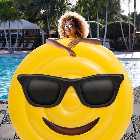 Opblaasfiguren - Inflatables Opblaasbare Emoji / Smiley - Geel (160 x ...