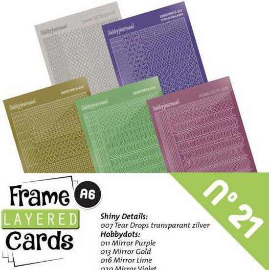 Frame Layered Cards 21 - Stickerset | bol.com