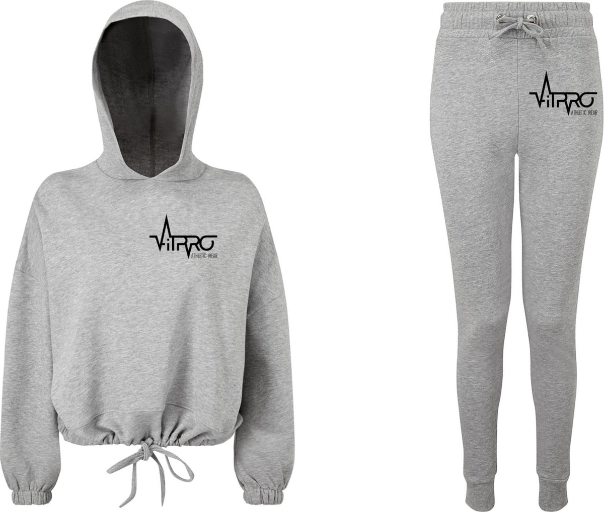 FitProWear Joggingpak Dames Grijs - Maat M - Joggingpak - Joggingbroek ...