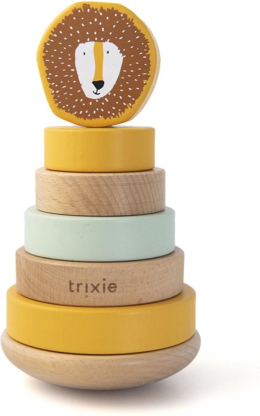 Trixie houten stapeltoren | Mr. Lion | Stacking toy | Tower | Leeuw | Speelgoed | bol