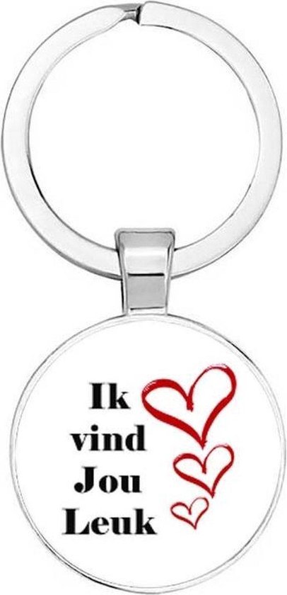 Akyol - Ik vind jou leuk Sleutelhanger - Liefde - Vriend/Vriendin - Leuke kado voor je... | bol.com