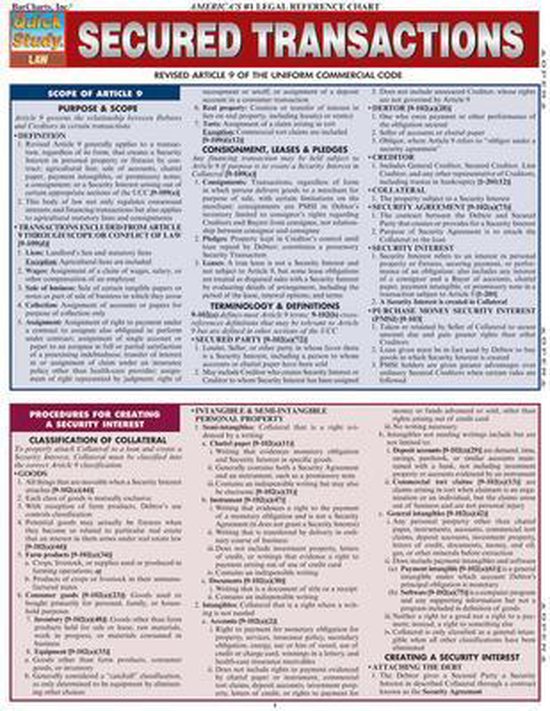 Secured Transactions, Barcharts Inc | 9781423217749 | Boeken | bol