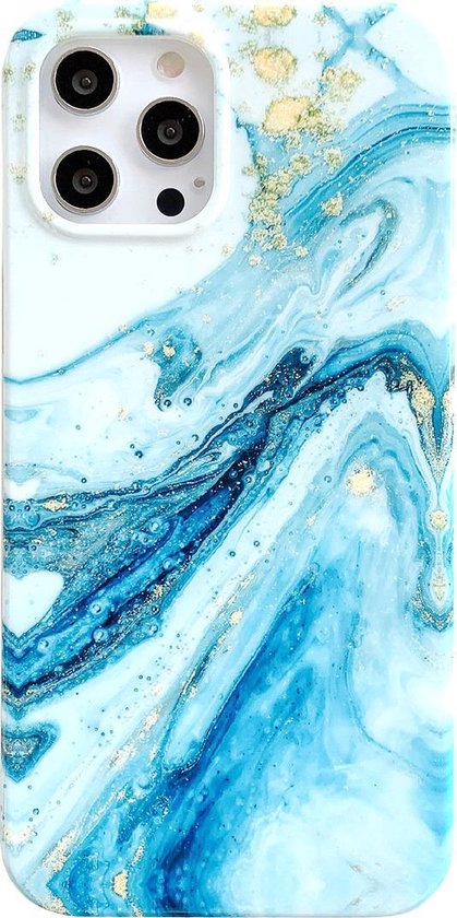 Marmerprint Telefoonhoesje Geschikt Voor Apple Iphone 12 12 Pro