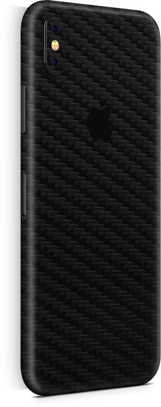 iPhone Xs Skin Carbon Zwart - 3M Sticker | bol
