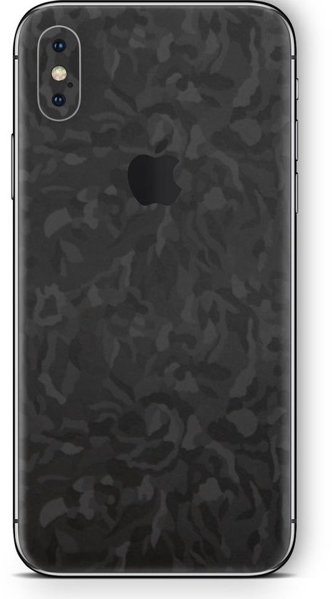 iPhone X Skin Camouflage Zwart - 3M Sticker | bol.com