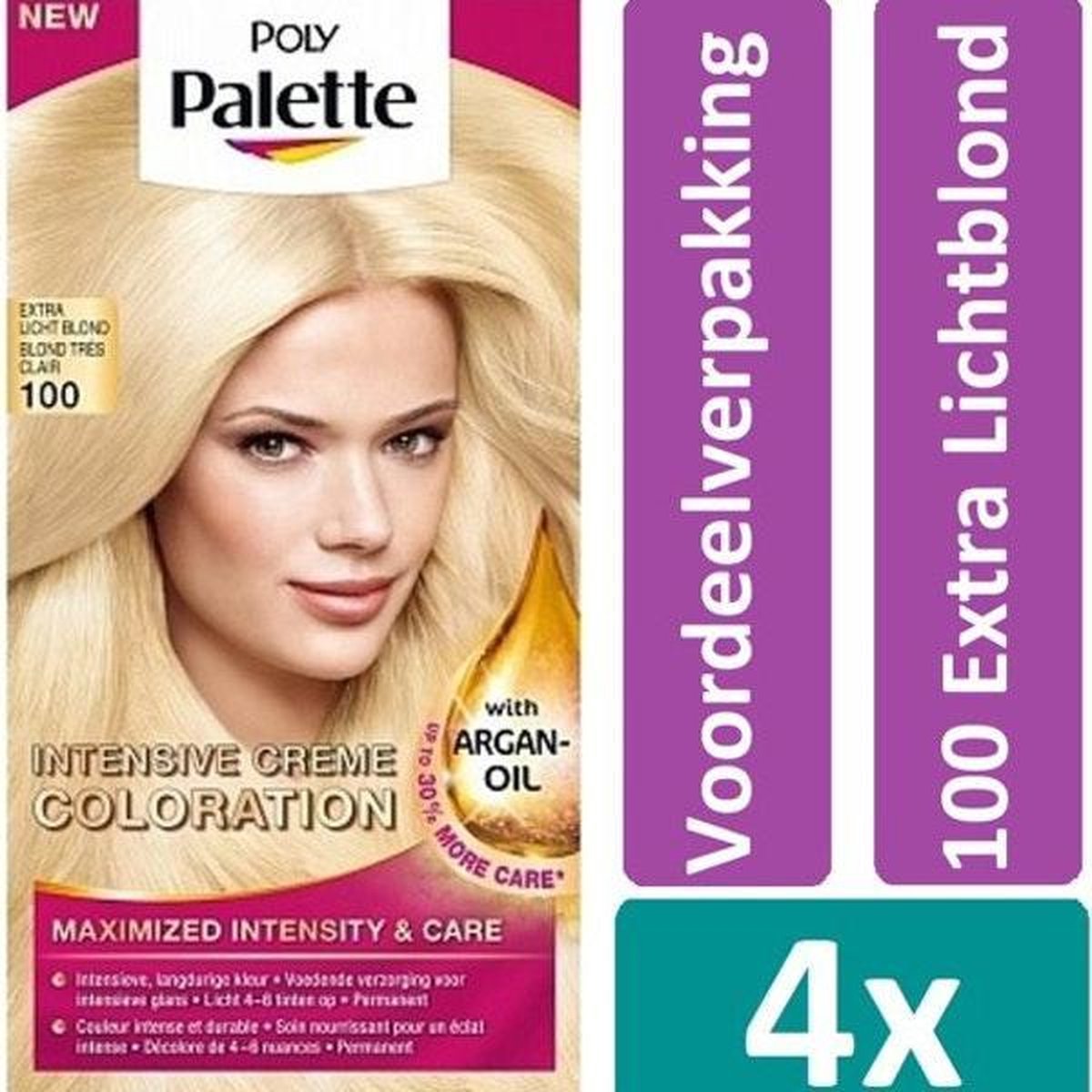 Poly Palette 280 Zacht Natuurlijk Blond 4 stuks Voordeelverpakking ...