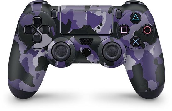 Playstation 4 Controller Skin Camouflage Paars Sticker | bol.com