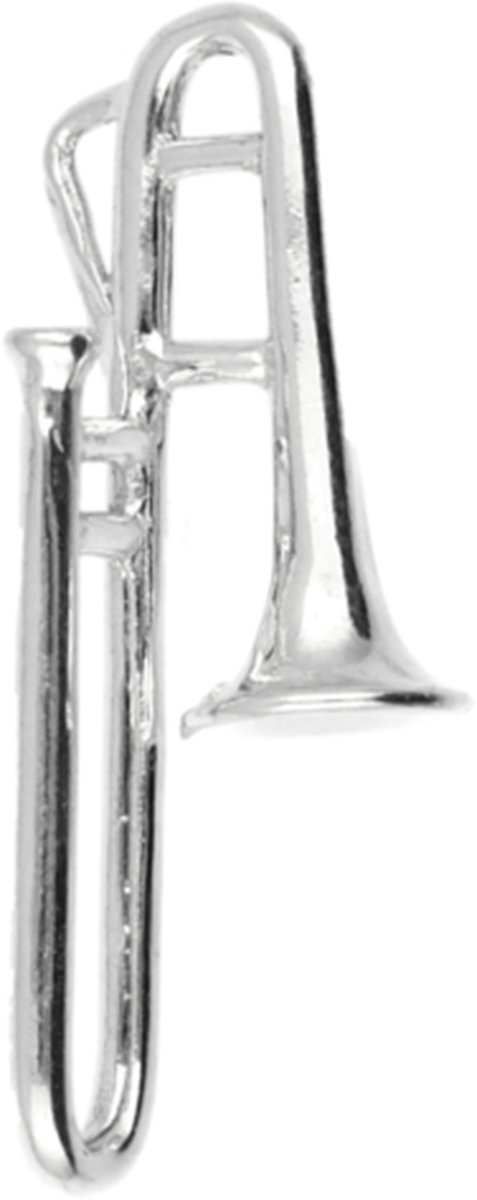 Zilveren Trombone groot ketting hanger | bol.com