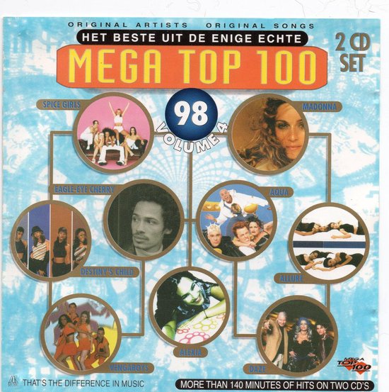Mega top 100 - 1998, Diverse Artiesten | CD (album) | Muziek | bol