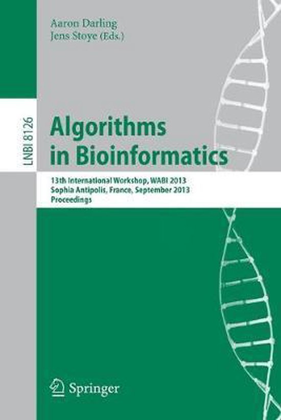 Algorithms in Bioinformatics | 9783642404528 | Boeken | bol.com