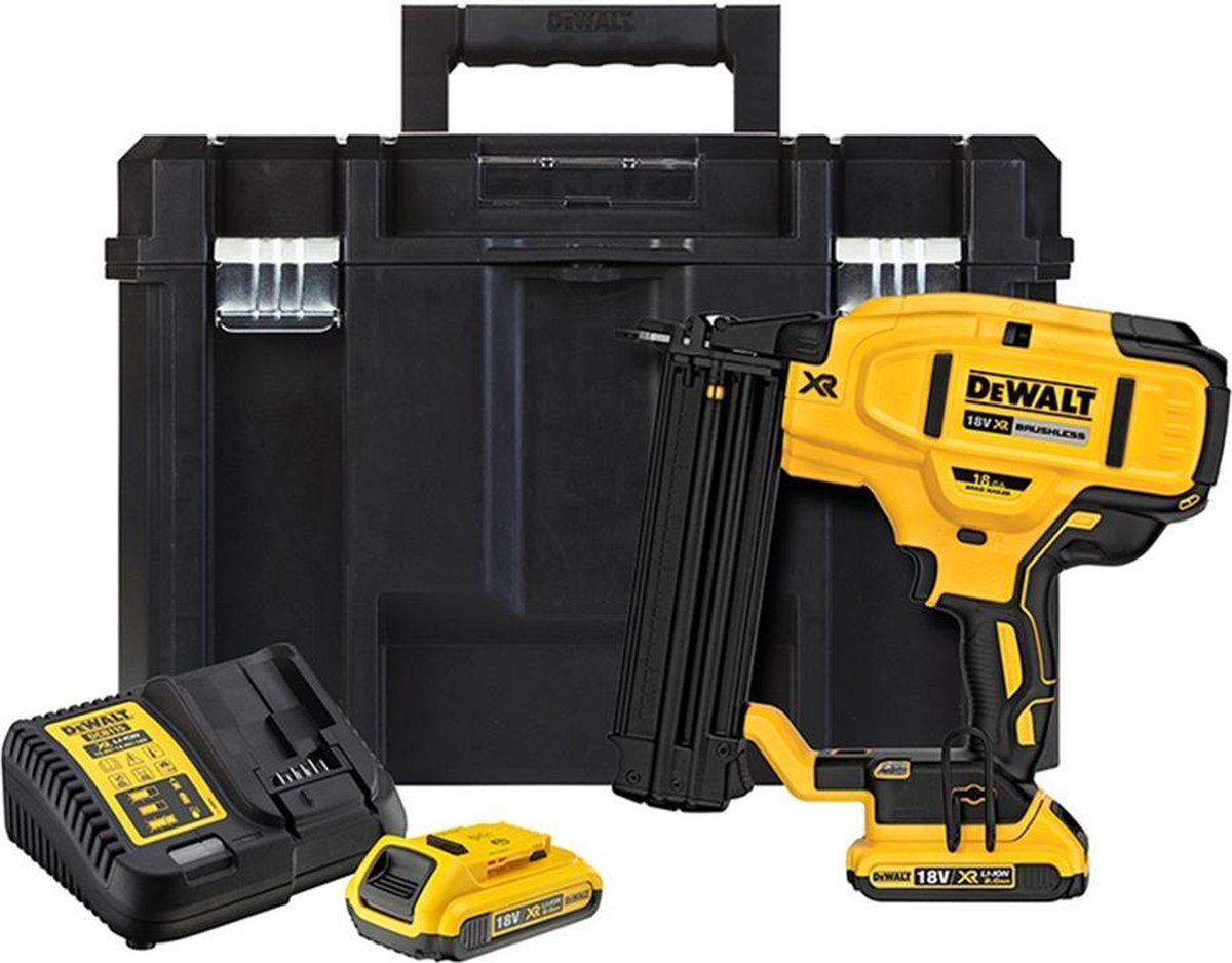 DeWalt DCN680D2 18V Li-Ion Accu tacker set (2x 2.0Ah accu) in TSTAK - 15-54mm - 18... | bol